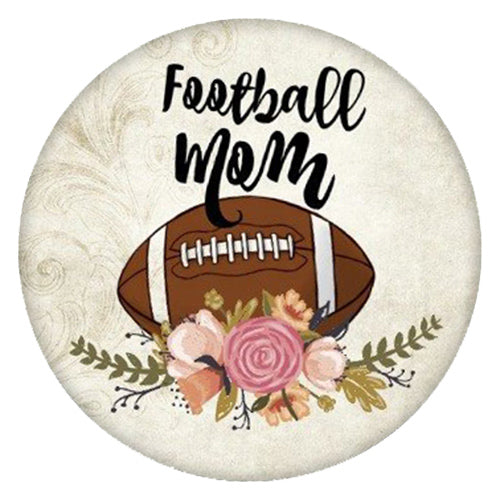Football Mom 20MM Painted Ceramic Snap – Lilleau Fashion Boutique